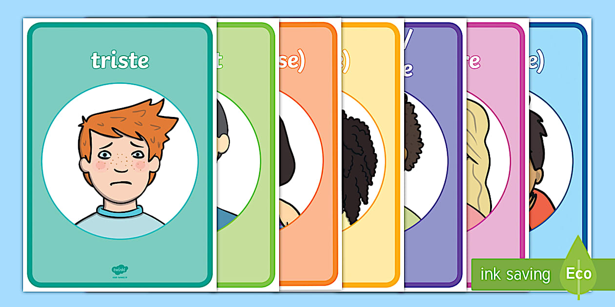 Posters : les émotions (Teacher-Made) - Twinkl