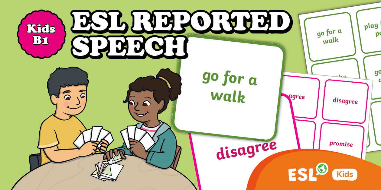 ESL Reported Speech Game for Kids