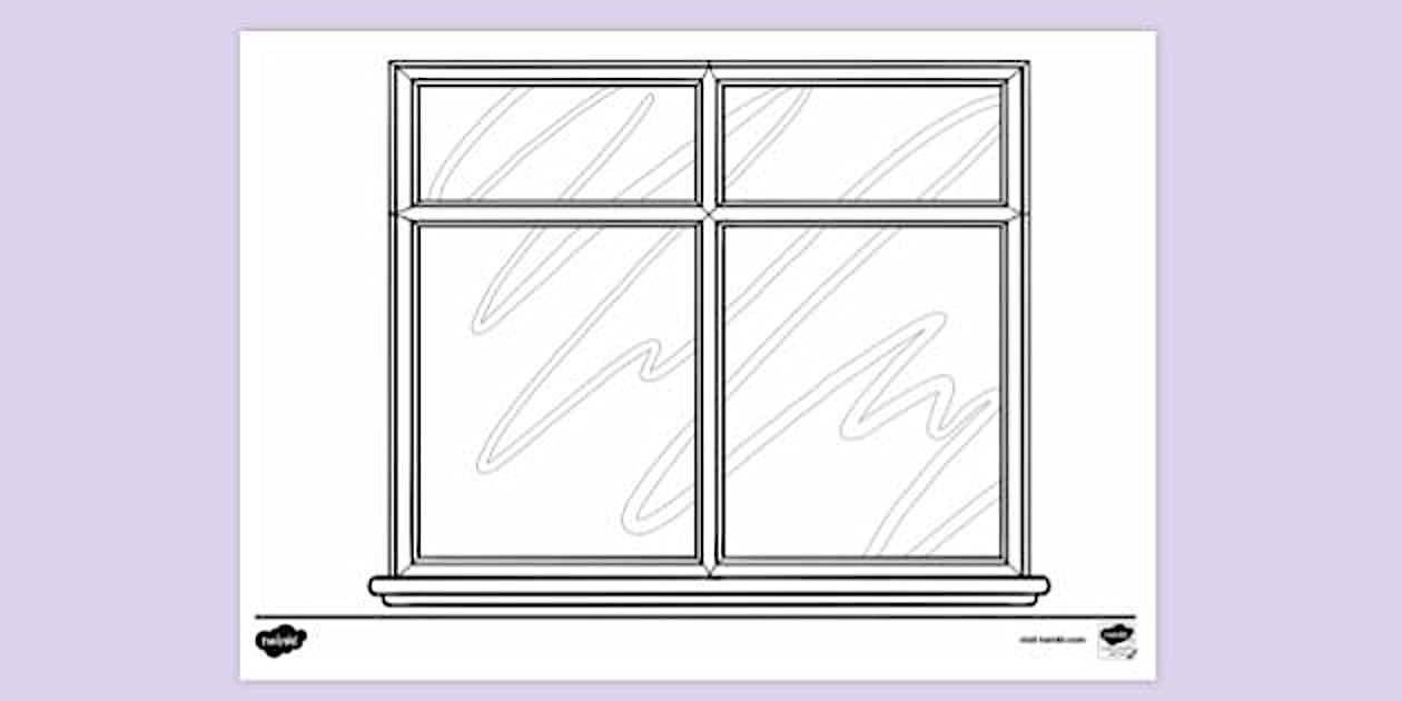 Window Colouring Sheet | Colouring Sheets (teacher made)