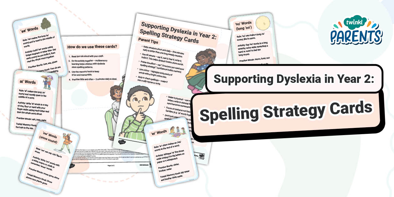 Supporting Dyslexia in Year 2: Spelling Strategy Cards