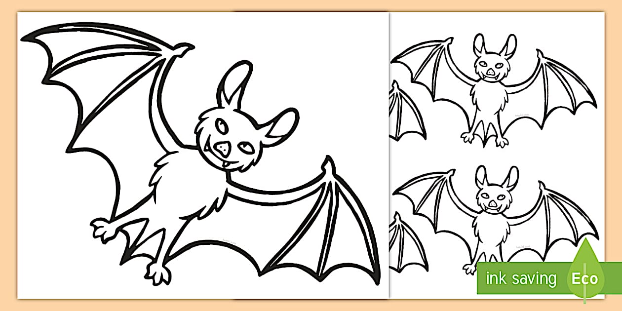 Blank Bat Template | Printable Teaching Resource | Twinkl