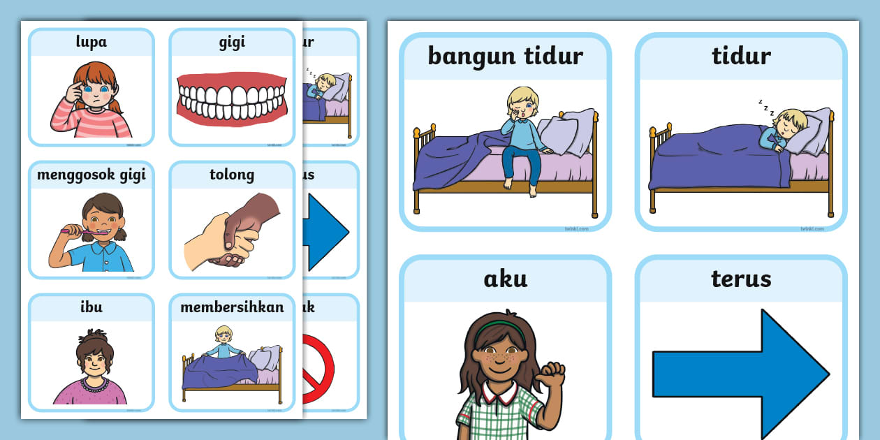 Bangun Tidur - Indonesian Song - Listening Game - Twinkl