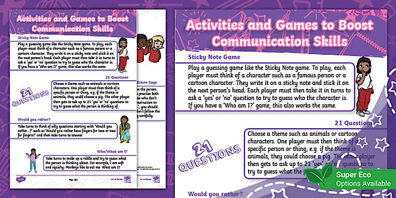 Activities and Games to Boost Communication Skills Age 5-7