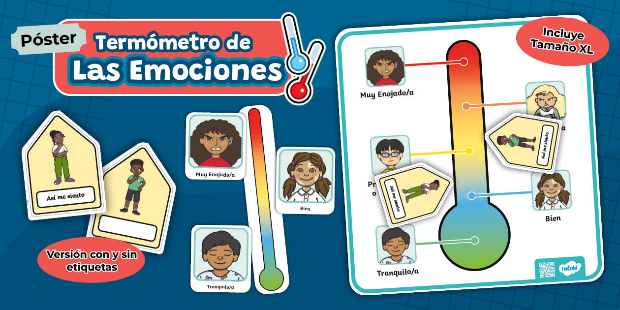 Póster | Termómetro de las emociones | Socioemocional