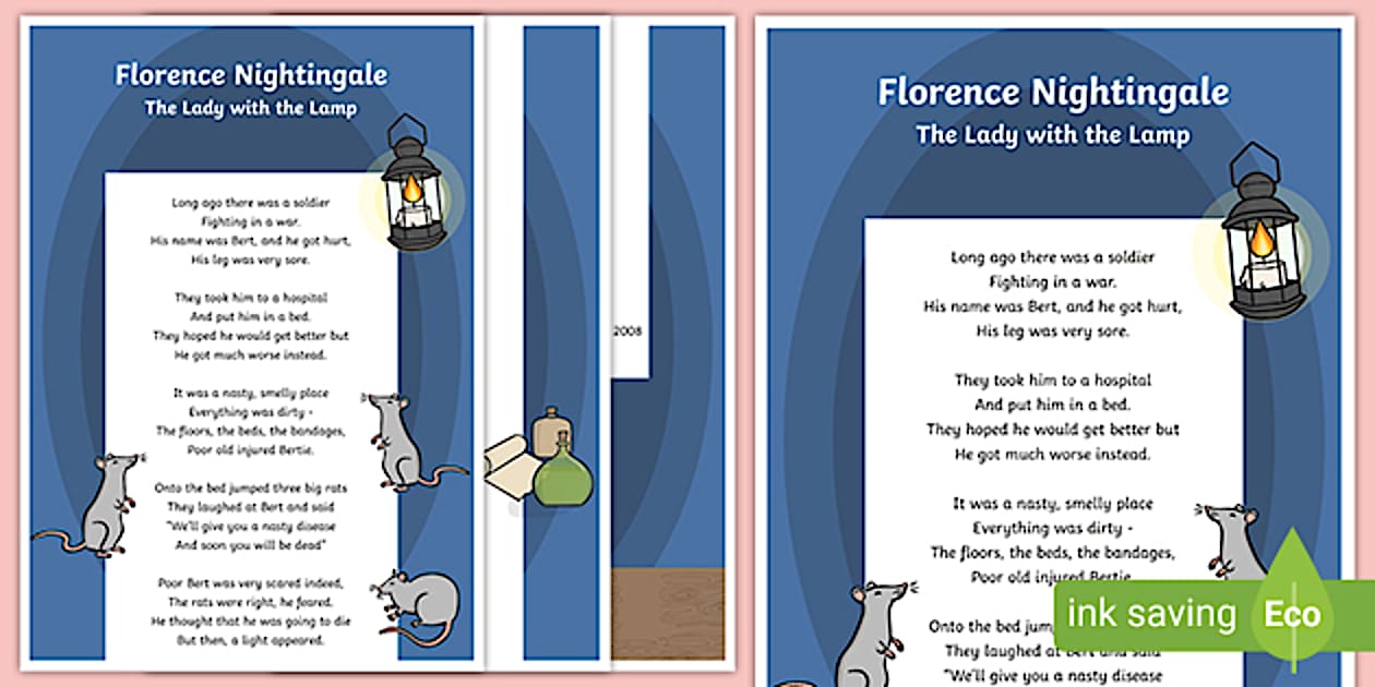 Florence Nightingale Poem Display Poster (teacher made)
