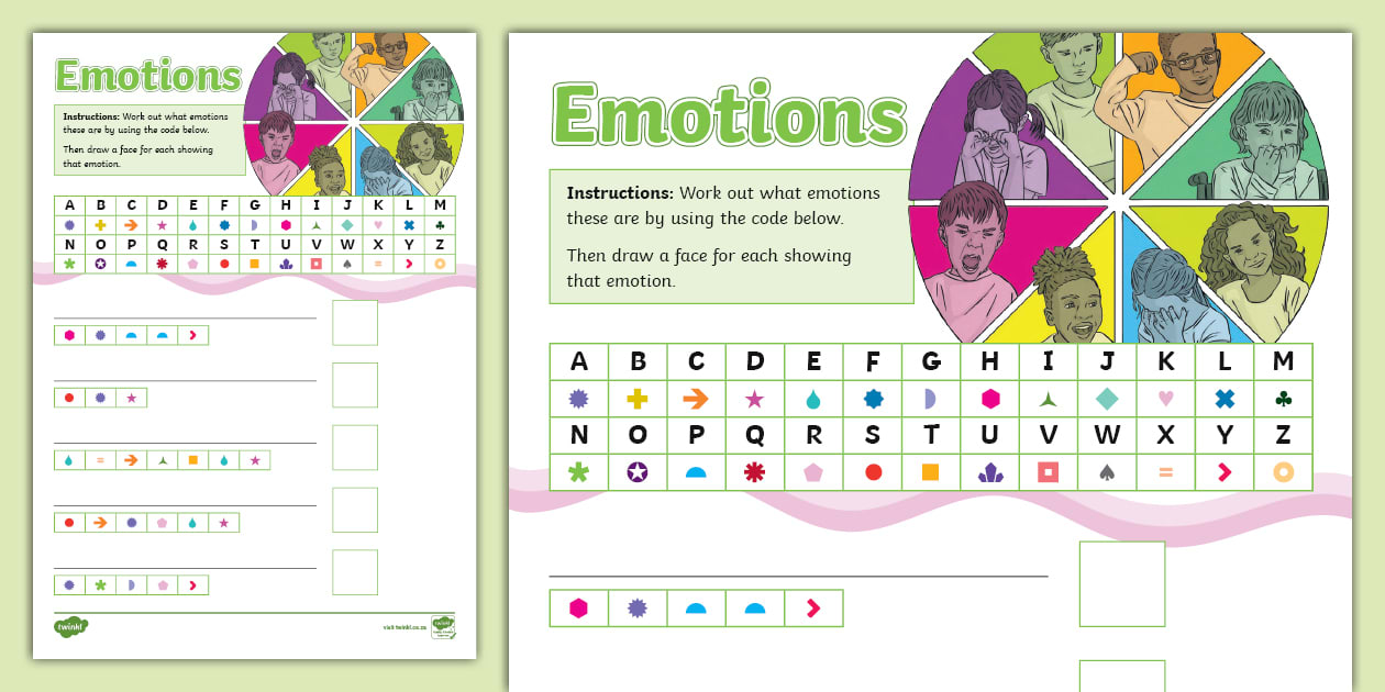 Emotions - Activity Sheet (teacher made) - Twinkl