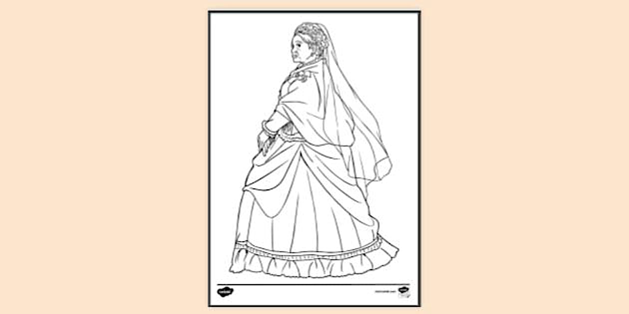 Queen Victoria I Colouring Sheet | Colouring | Twinkl