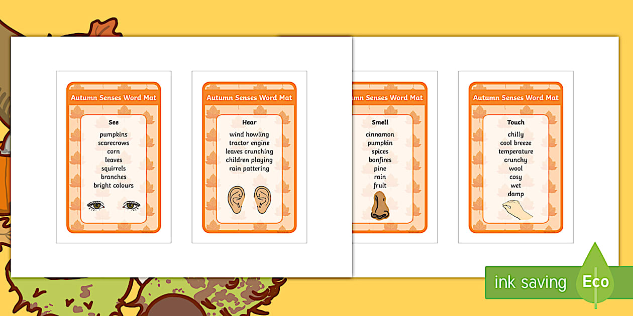 Autumn Senses IKEA Tolsby/Fiestad Frame - Autumn Senses Word Mat