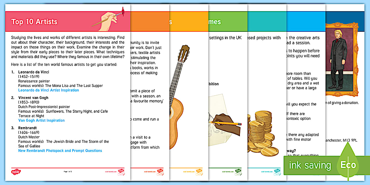 Art Ideas for Care Homes Resource Pack