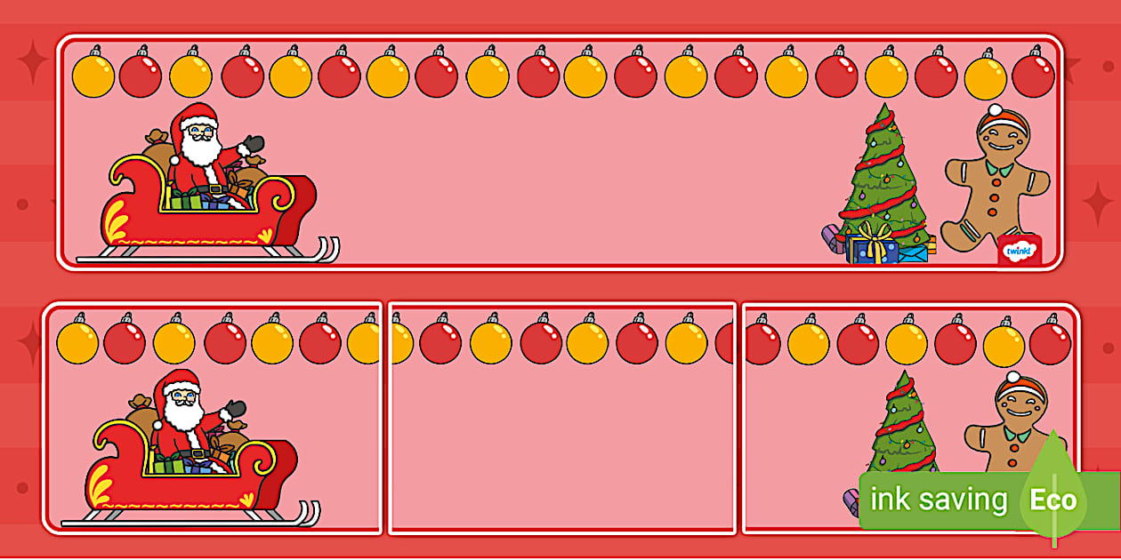 Editable Christmas Banner - Printable | Classroom Resources