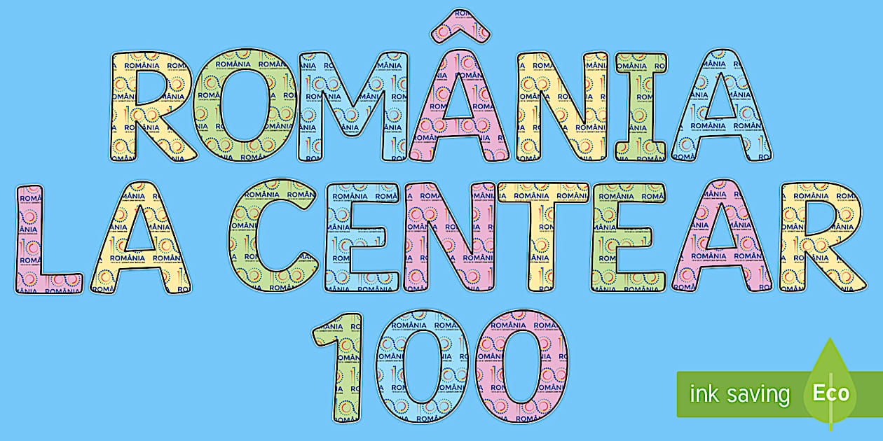 România 100 - Materiale pentru decupat - Twinkl