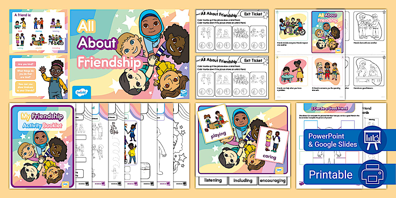 Friendship Lesson Plans Preschool Pack | Twinkl USA