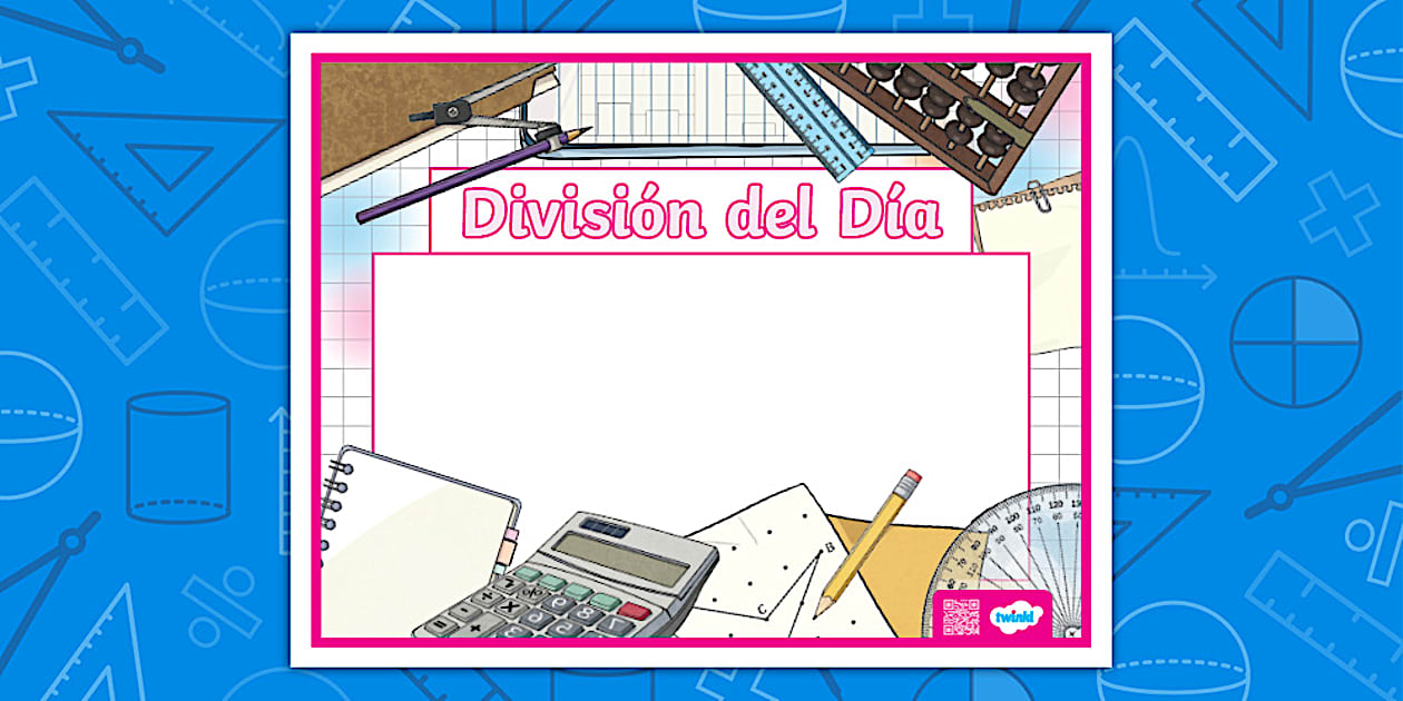 Póster: División del Día (Teacher-Made) - Twinkl