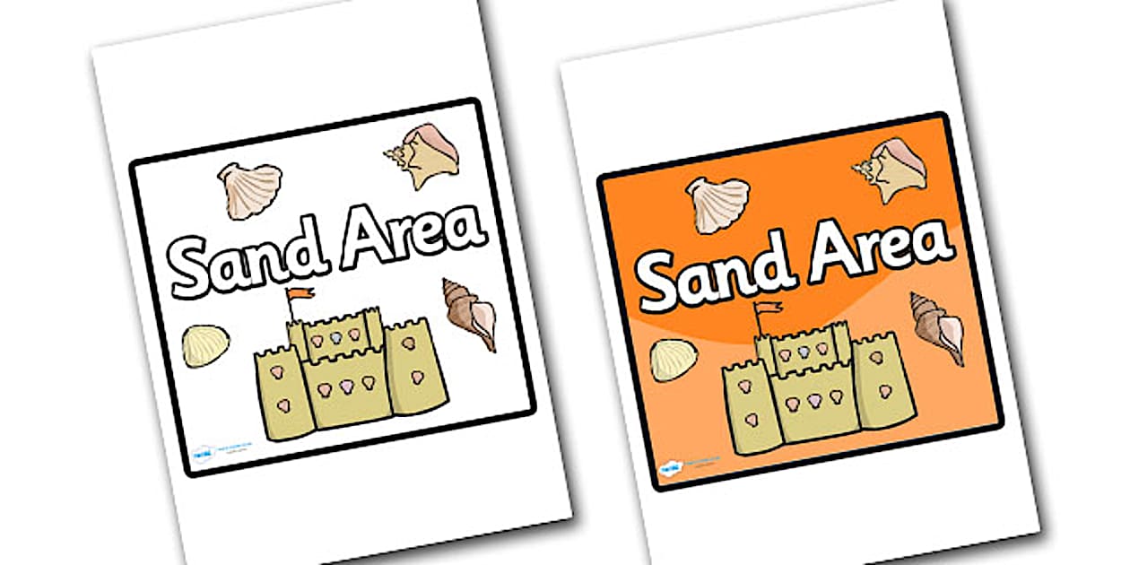 👉 Sand Area Sign (teacher made) - Twinkl