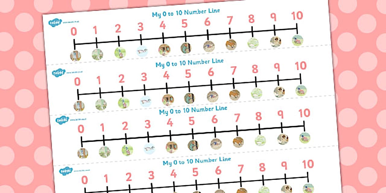 The Tale of Jemima Puddle-Duck Number Lines 0-10 - jemima puddle-duck