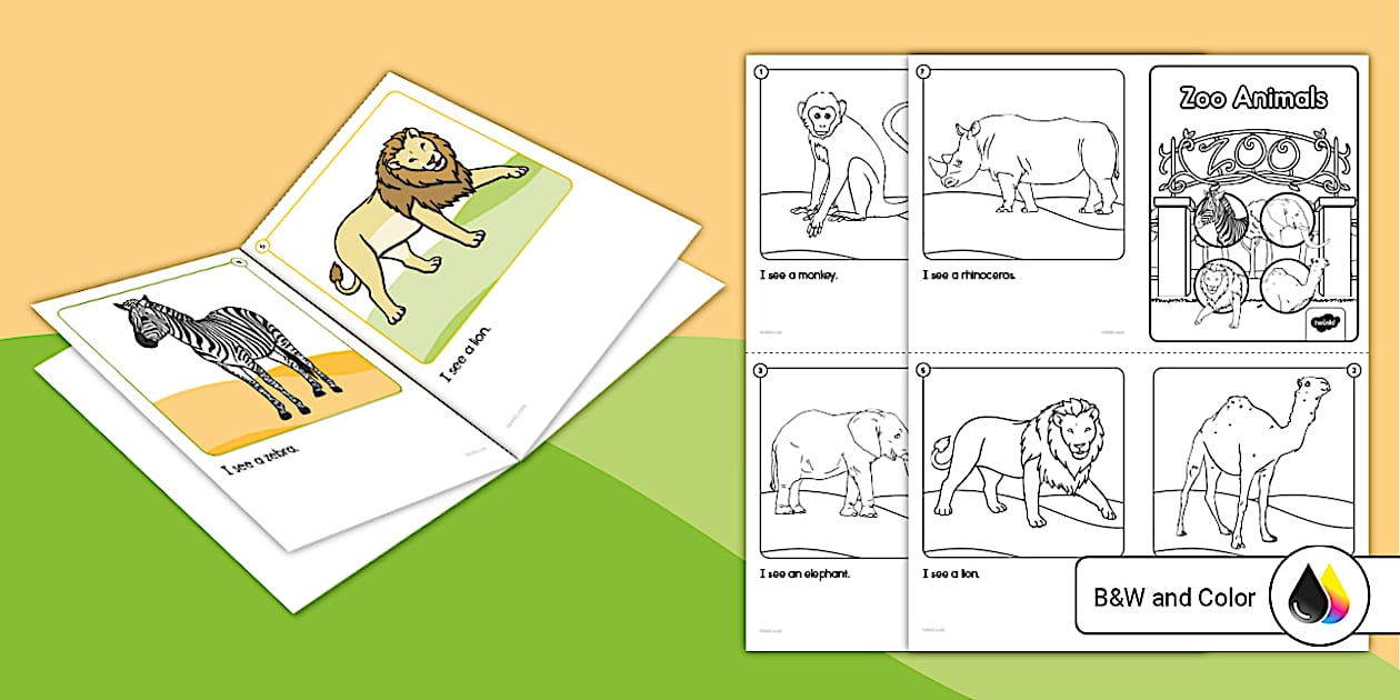 Zoo Animals Early Emergent Reader - Twinkl