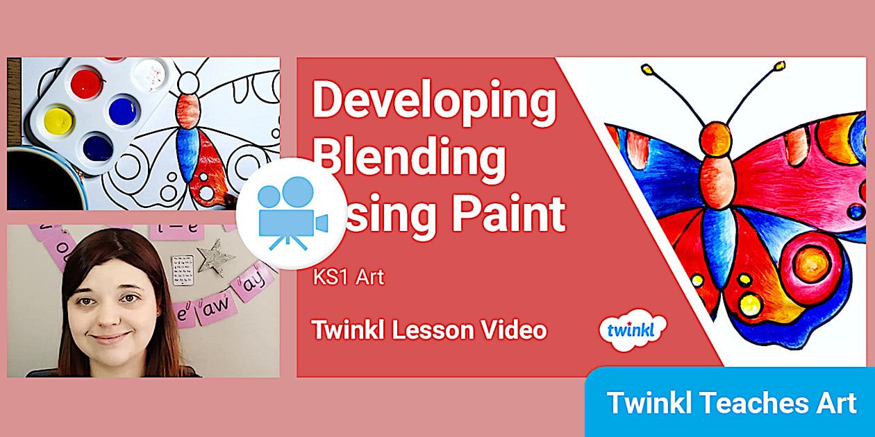KS1 Art Video Lesson: Developing Blending Skills Using Paint