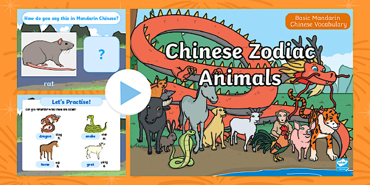 Chinese Zodiac Animals Audio PowerPoint