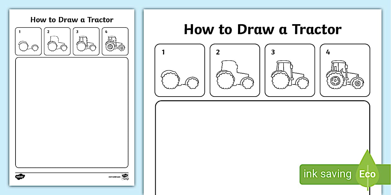 How to Draw a Tractor | Drawing and Art | Twinkl | KS1