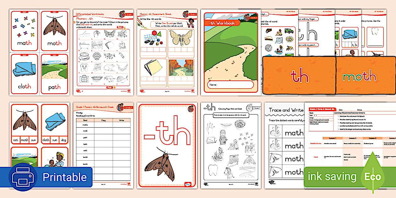 Grade 1 Phonics Pack -th