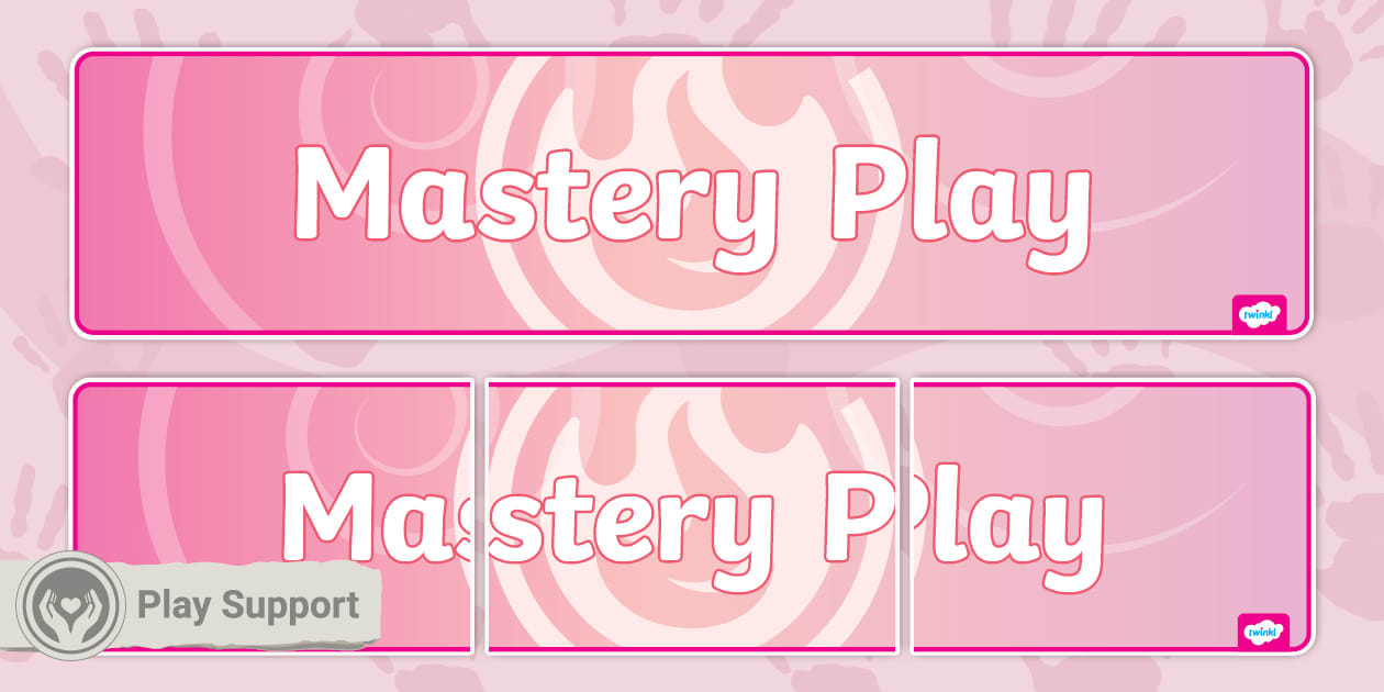 Mastery Play Icon Display Banner (professor feito) - Twinkl