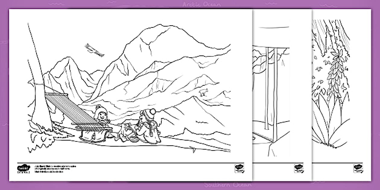 Around the World with Max and Lemon Colouring Pages - Twinkl