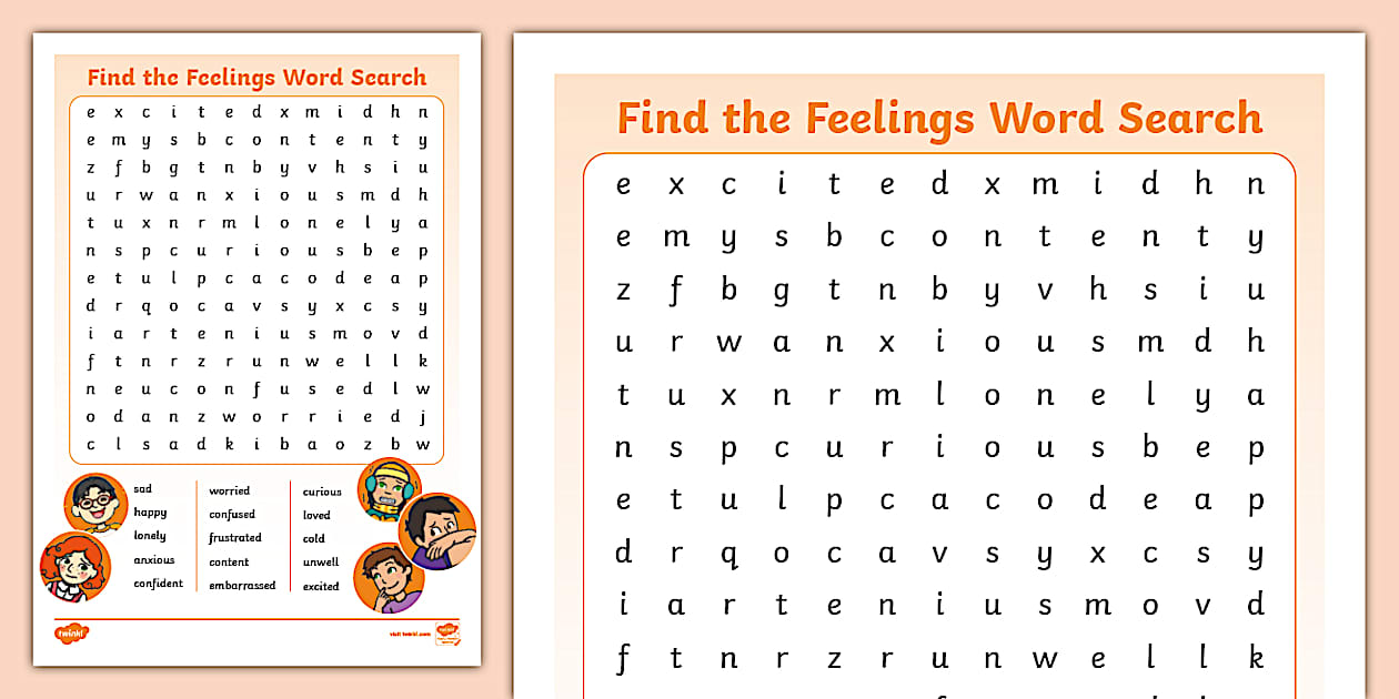 Mental Wellbeing Find The Feelings Key Stage 1 - Twinkl