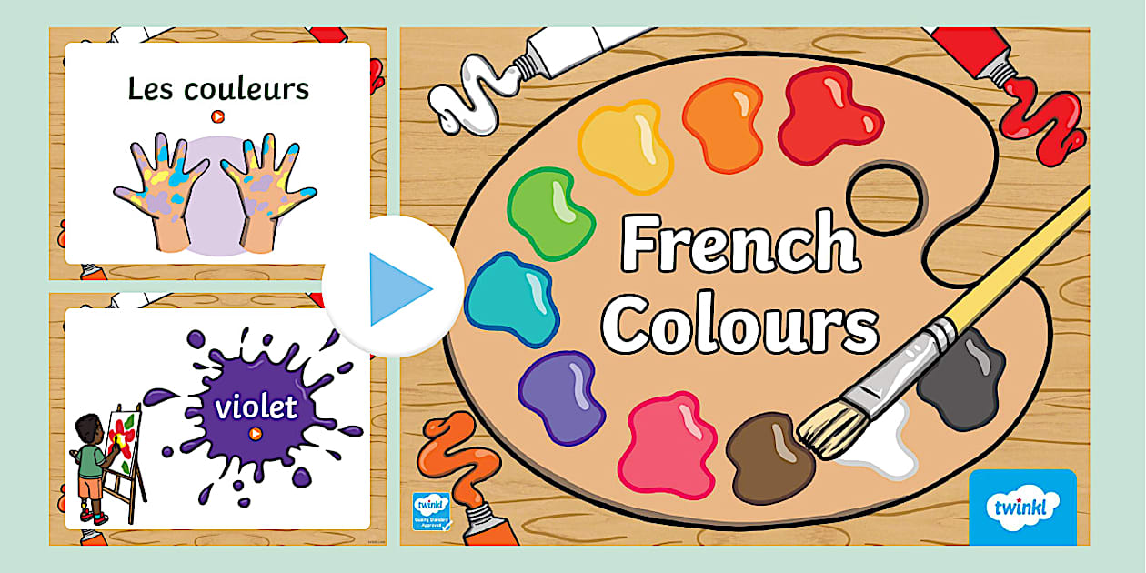 French Colours PowerPoint - Twinkl