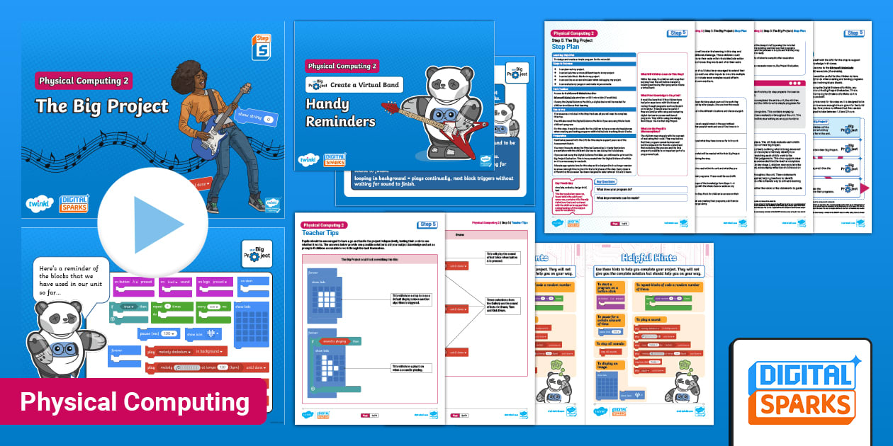 Digital Sparks: Physical Computing 2: Step 5 - Big Project