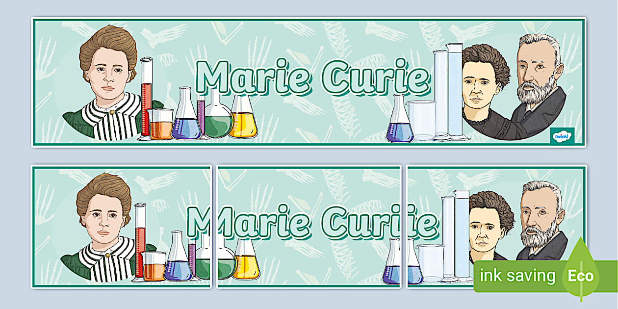 Marie Curie Display Banner