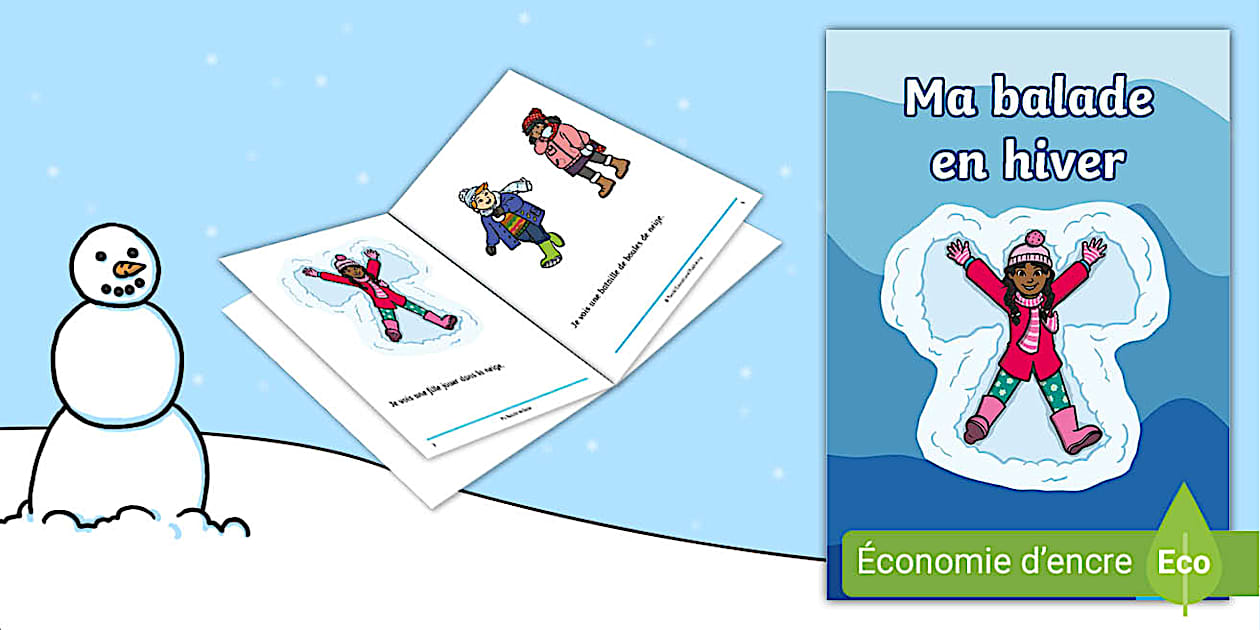 Petit livre sur l'hiver pour apprendre à lire - Twinkl