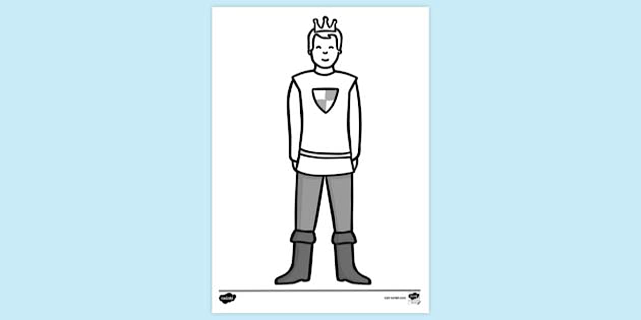 Frog Prince Human Colouring | Colouring Sheets - Twinkl