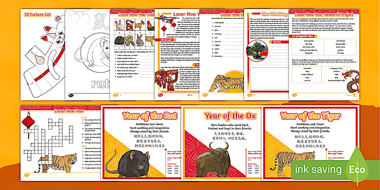 Lunar New Year Printables I Twinkl Resources (Teacher-Made)