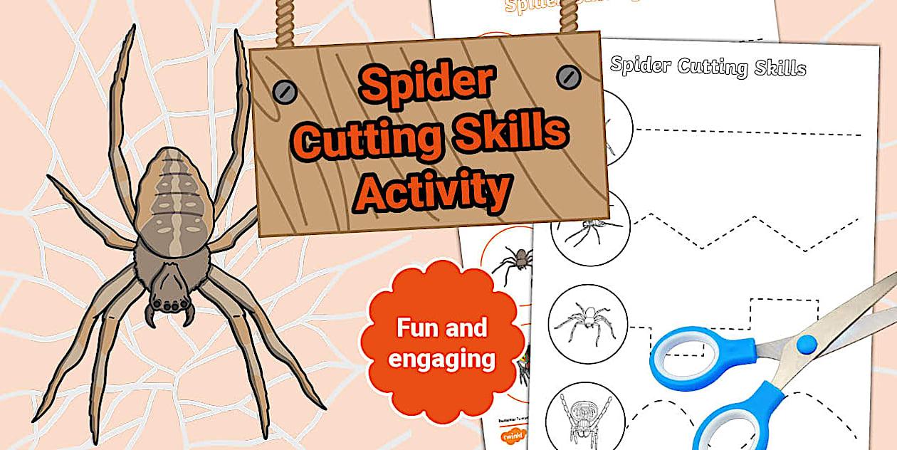 Spider Cutting Skills Activity