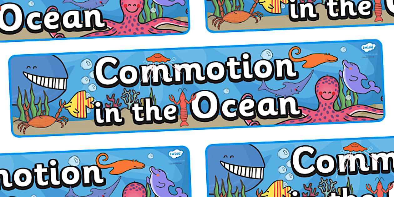 Commotion in the Ocean Display Banner | Primary Resources