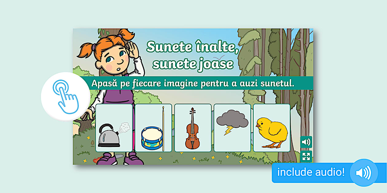 Sunete înalte, sunete joase – Ascultă sunetul online