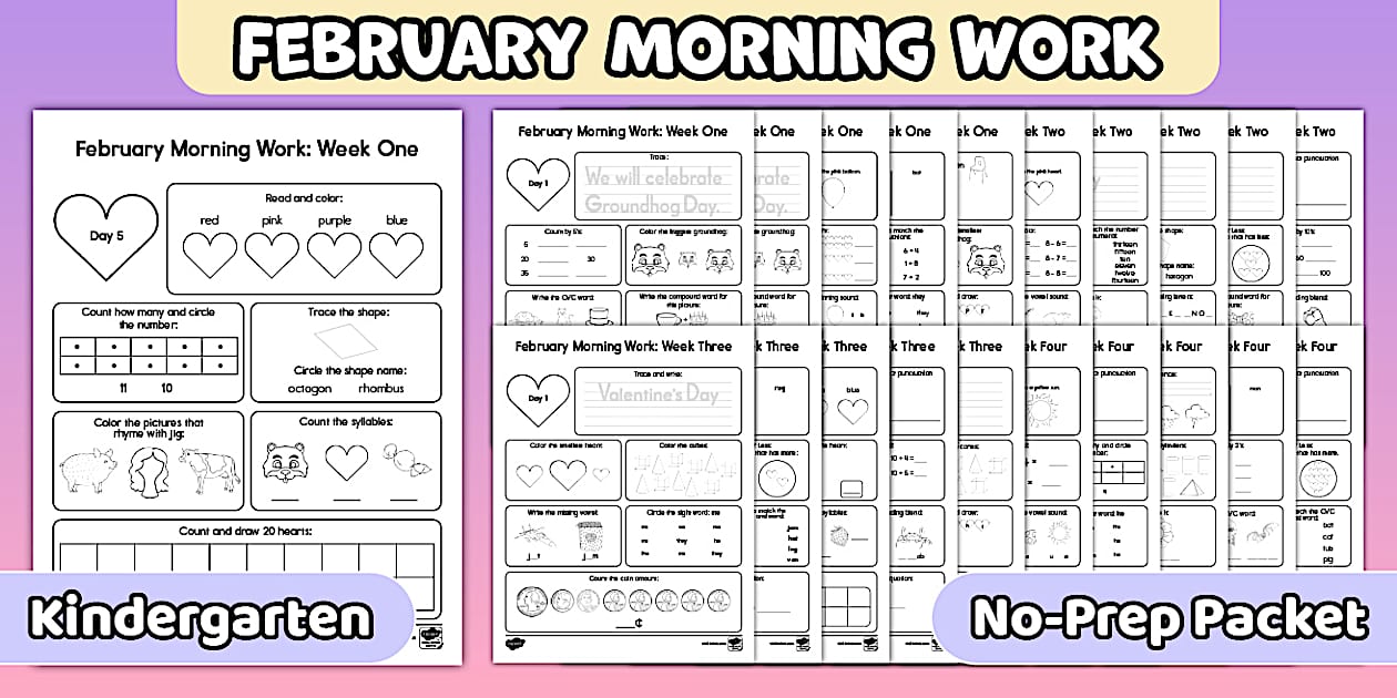 Morning Work Activities | Resource | Twinkl USA - Twinkl