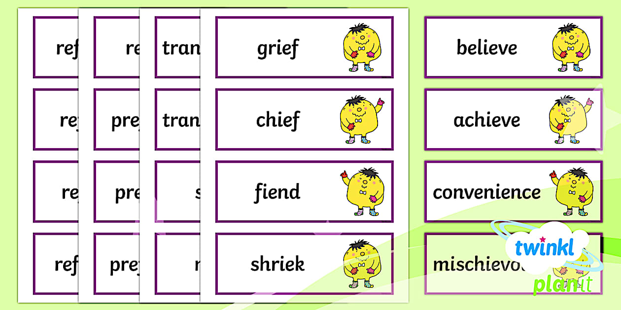 PlanIt Spelling Additional Resources Year 6 Term 2A Spelling Word Cards