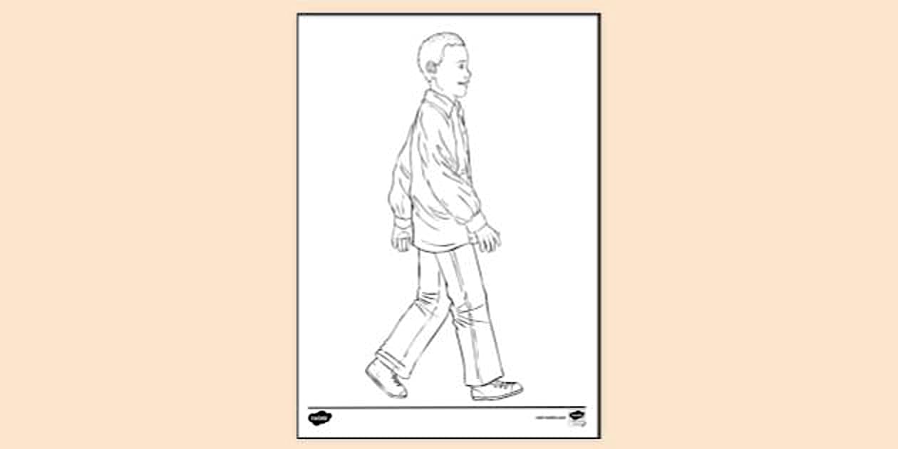 Advanced Realistic Person Colouring Page | Colouring Sheets