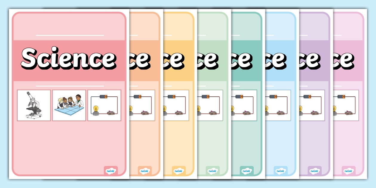 A4 Science Divider Covers (Teacher-Made) - Twinkl