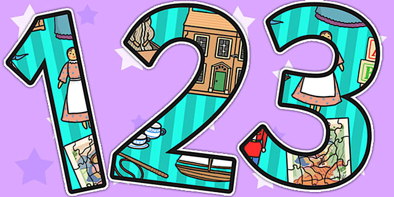 Victorian Toys Display Numbers (teacher made) - Twinkl