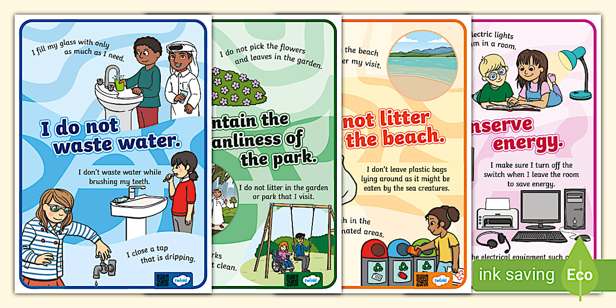 Preserving My Environment Display Posters (Teacher-Made)