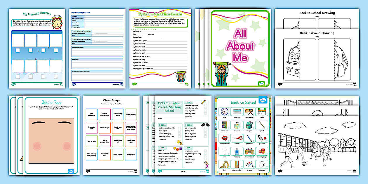 First Week of Classes Activities Resource Pack Preschool | Twinkl