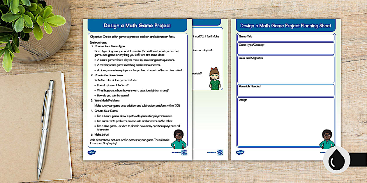 Design a Math Game Project (teacher made) - Twinkl