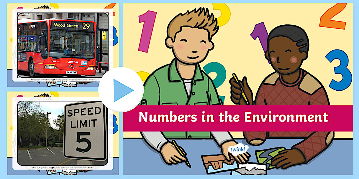 Numbers in the Environment - Photo PowerPoint (teacher made)