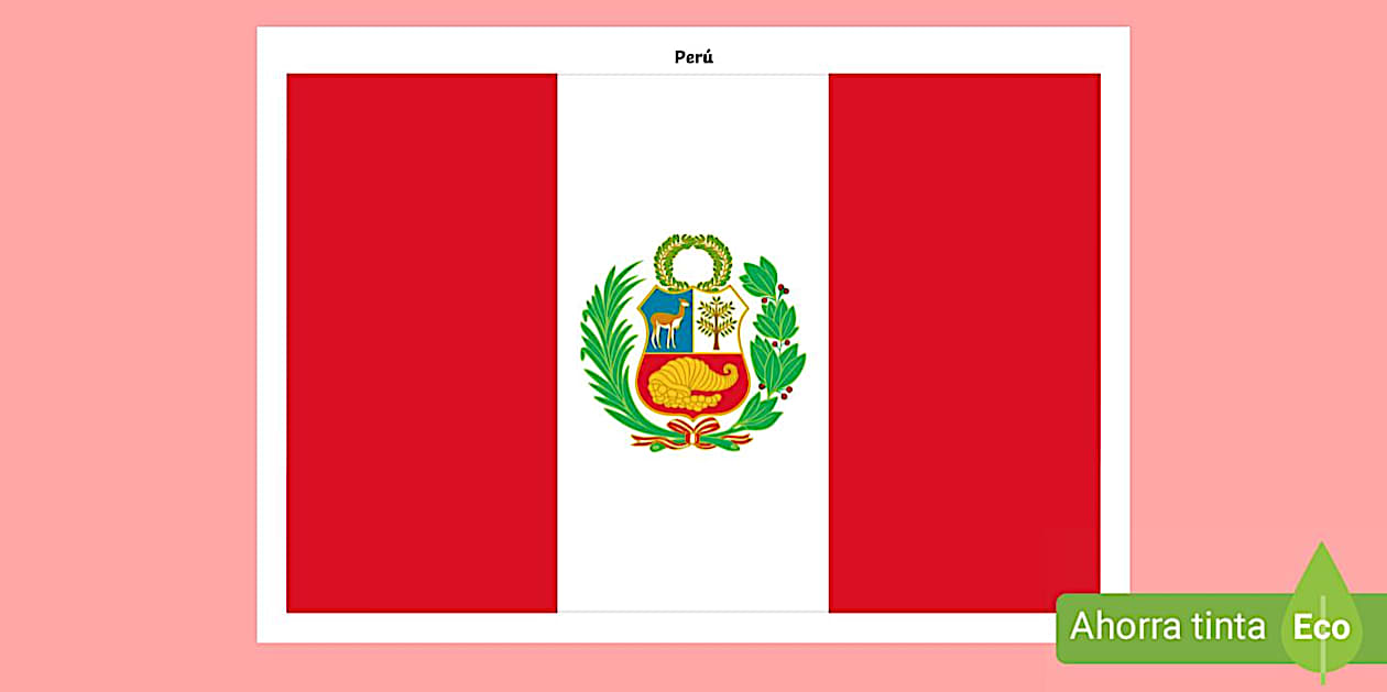 Póster: Bandera del Perú (ティーチャーメイド)
