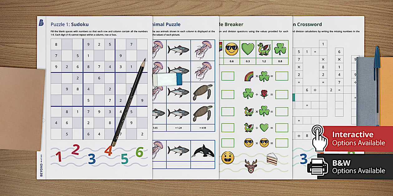 Maths Puzzle Pack (teacher made) - Twinkl