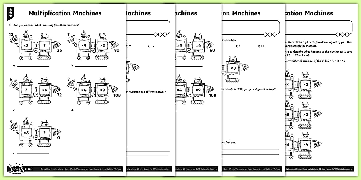 Multiplying Three Numbers Worksheet / Worksheets - Twinkl
