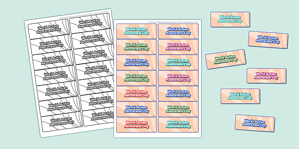 World Autism Awareness Day Stickers (teacher made) - Twinkl