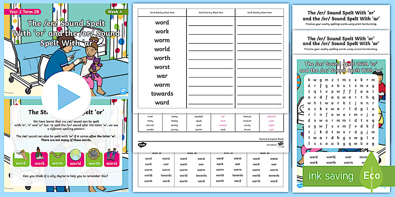 Year 2 Term 2B Week 4 Spelling Pack (teacher made) - Twinkl